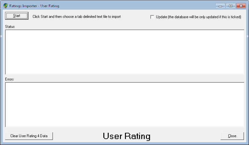 The user rating importers are provided as part of the Proform ...
